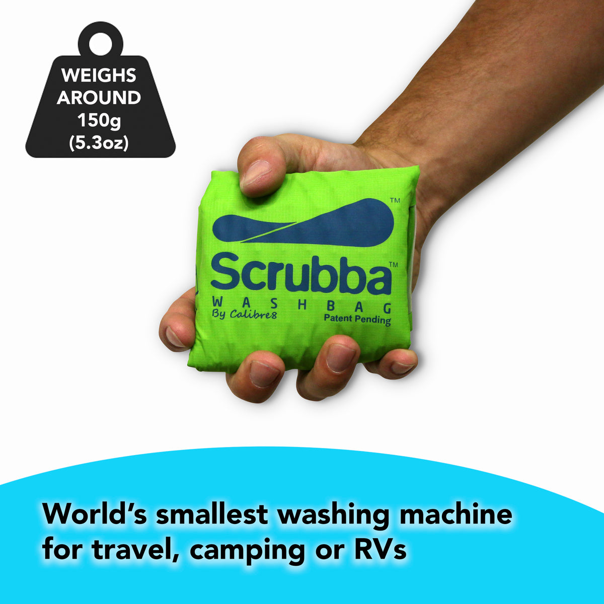 Scrubba wash bag - Tiny washing machine for apartments & travel